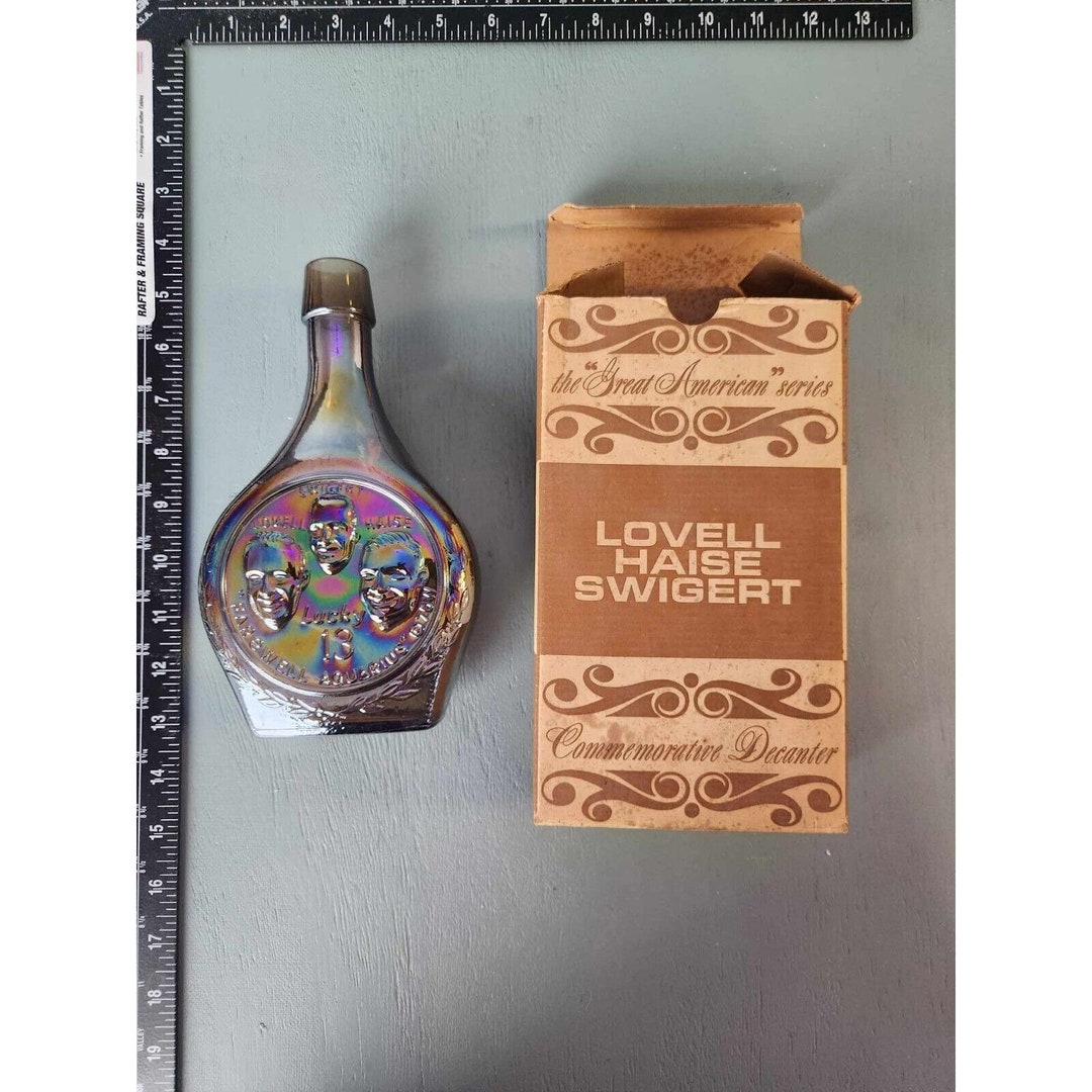 Vintage Commemorative Wheaton Decanter LOVELL HAISE SWIGERT Bottle W ...