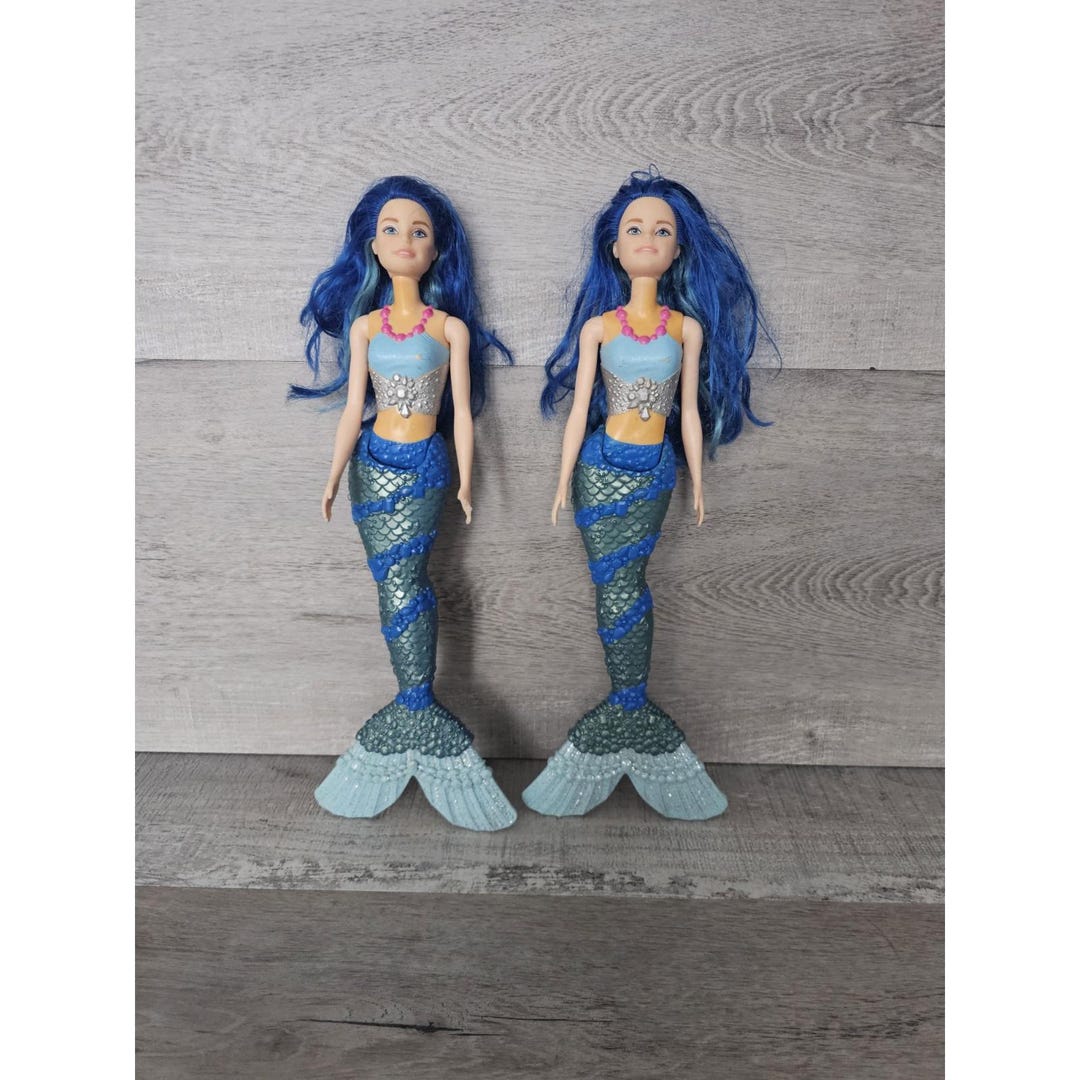 Barbie Dreamtopia Mermaid Doll Turquoise Blue Fantasy Hair Blue Tail ...