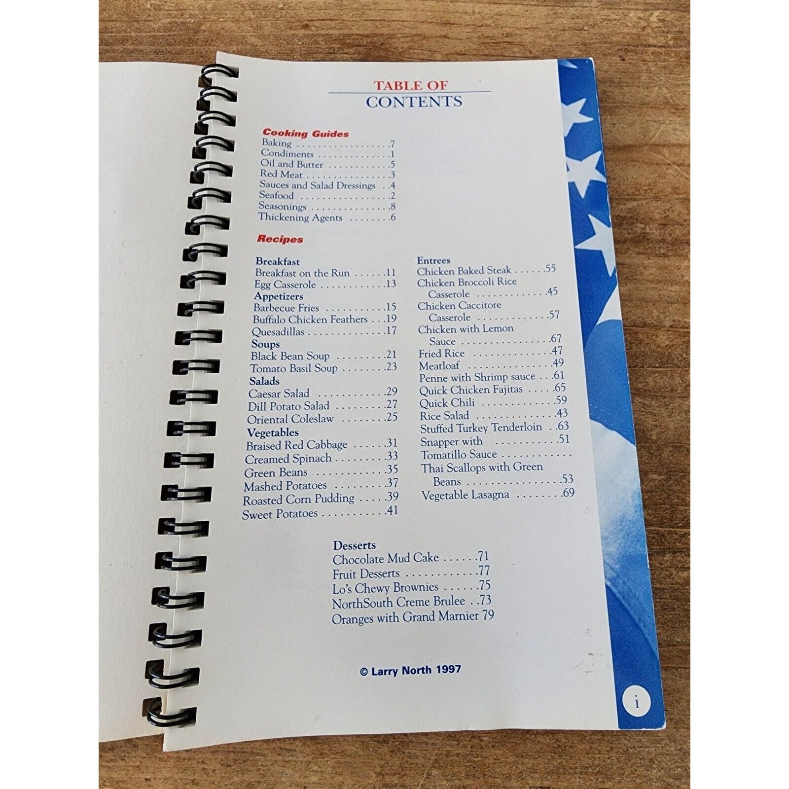 The Great North American Cookbook Larry North Spiral 1997 Vintage EUC ...