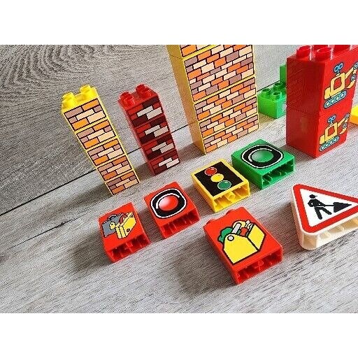 Lego Duplo Printed Blocks Bricks Construction Train Bob the Builder Lot ...