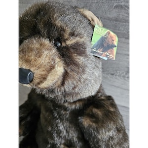 Vtg Ditz Designs Hen House Stuffed Plush Grizzly Bear Jointed Poseable ...
