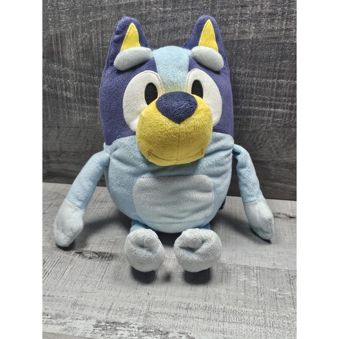 Bluey Plush Talking Stuffed Animal Toy 12" Says 3 Phrases & Plays Theme ...