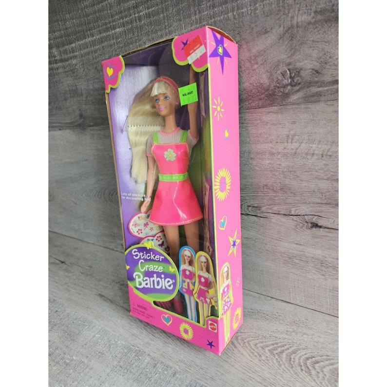 VINTAGE 1990s Mattel Sticker Craze Barbie Doll With Stickers - Etsy