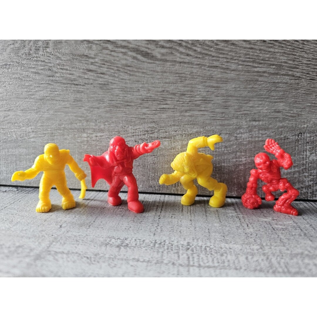 Vintage Matchbox Monster in My Pocket Lot of 4 Series Red & Yellow ...