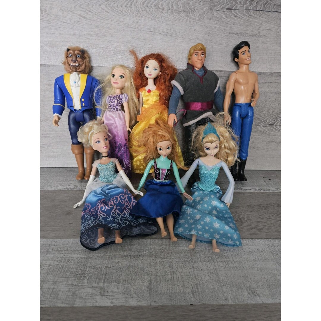 Lot of 8 Disney Princesses & Princes Doll Collection #2 - Etsy