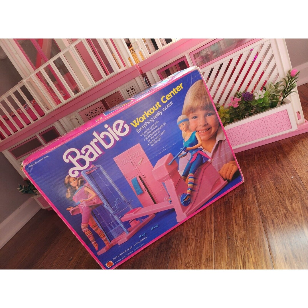 Vintage Barbie Workout Center Playset Gym 1984 - Etsy
