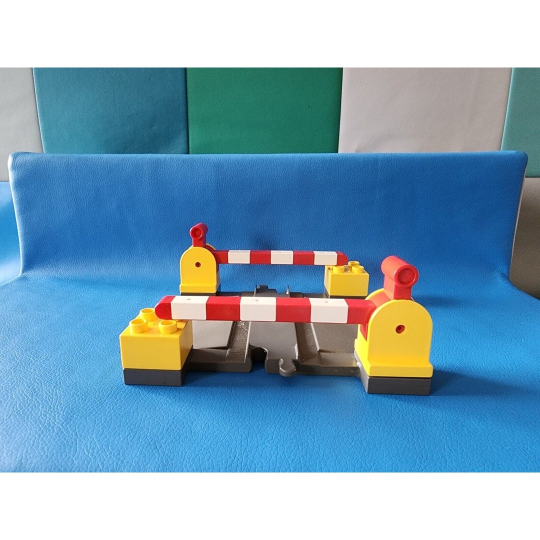 Duplo Train Track Set 2740 Lego Level Crossing Dark(old) Gray 100% ...