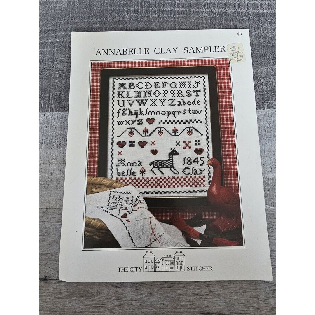 The City Stitcher "annabelle Clay Sampler" Counted Cross Stitch Pattern ...
