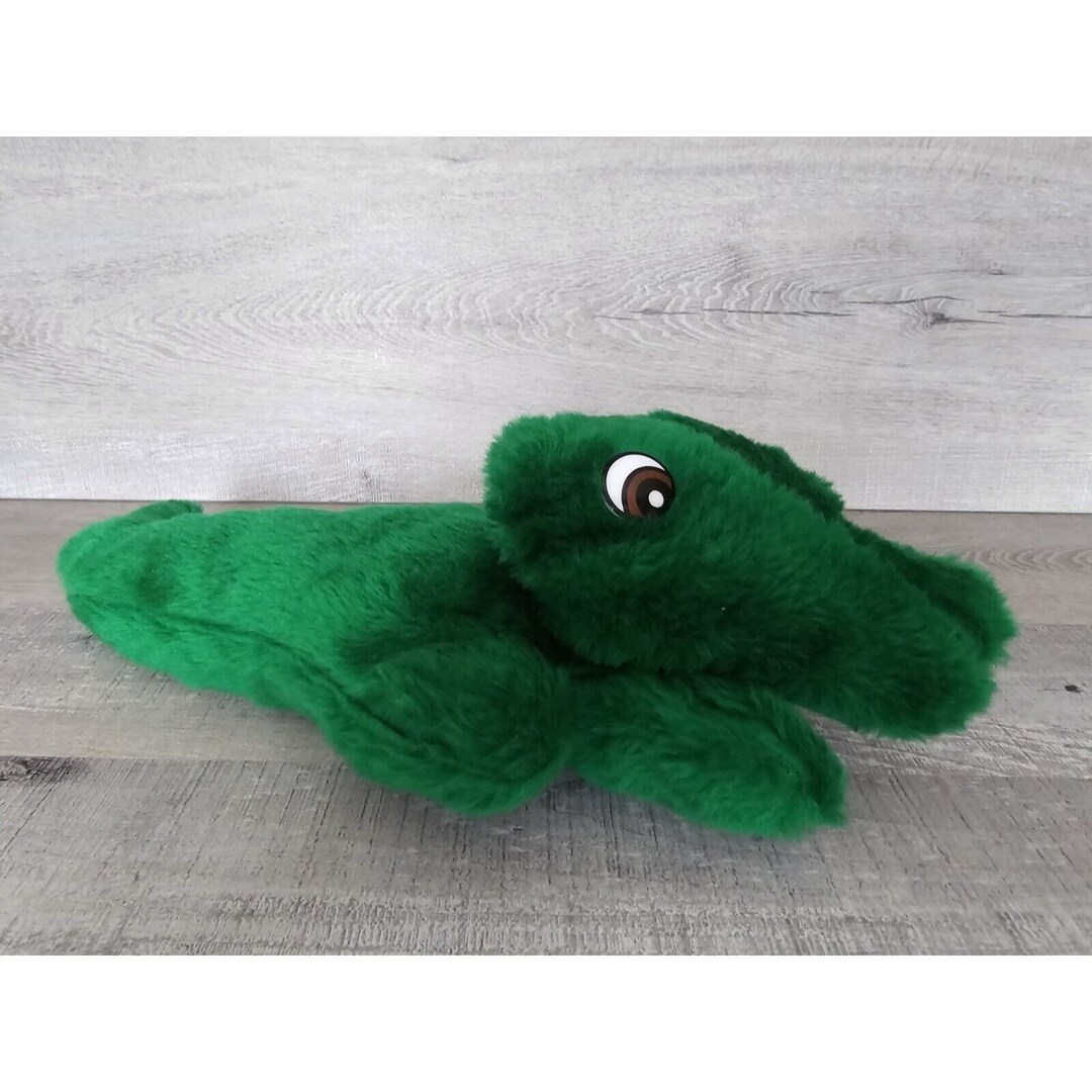Vintage Plush Alligator Crocodile 1970s Green Stuffed Animal Toy 14 ...