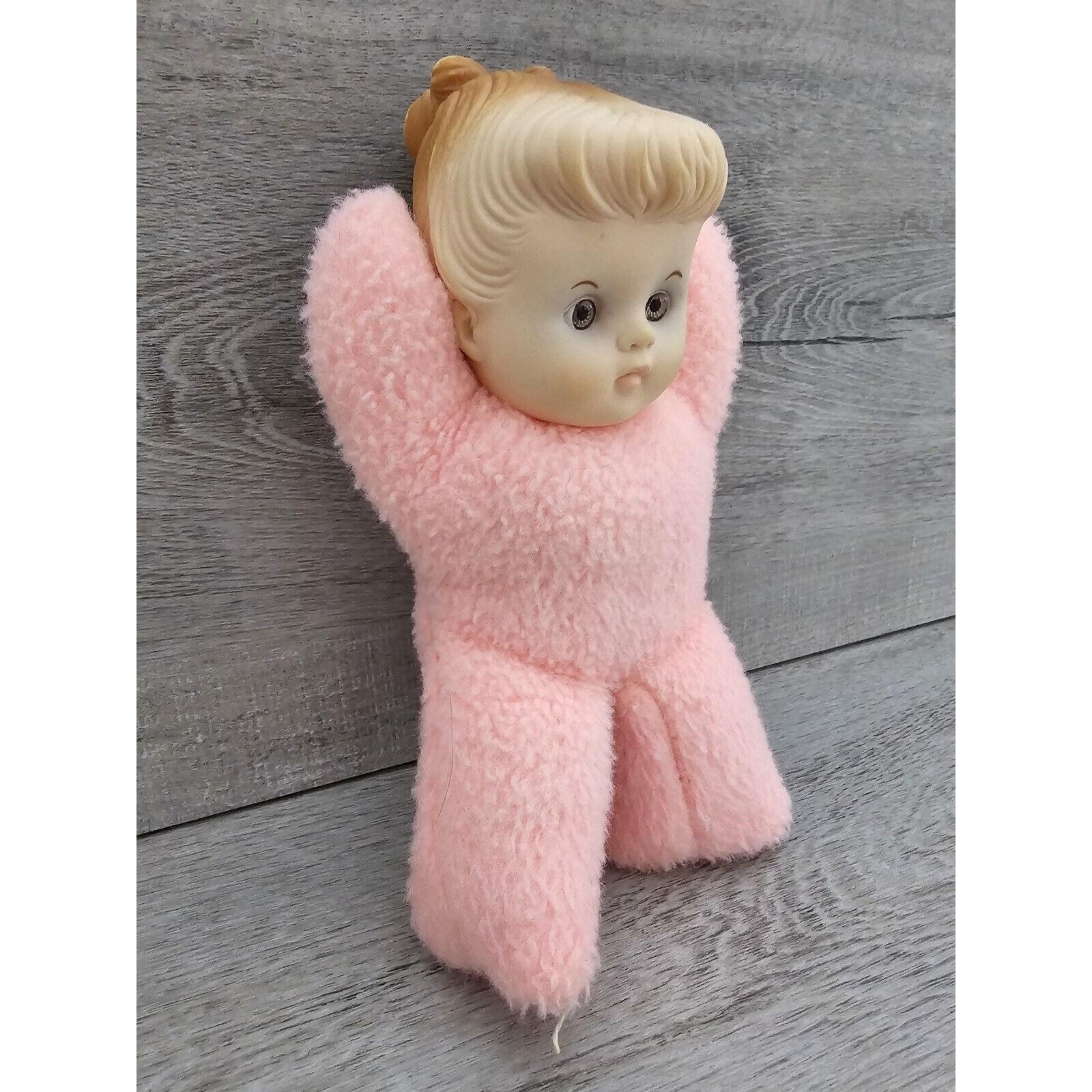Vtg 1960s Cuddle Doll Pink Pride of America by Douglas 8" Plush Rubber ...