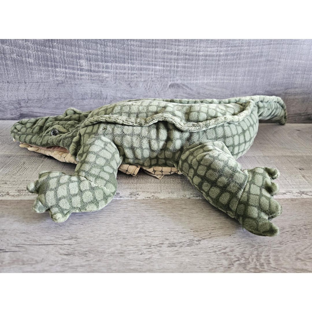 Folkmanis Large Full Body Alligator Hand Puppet Reptile Plush - Etsy