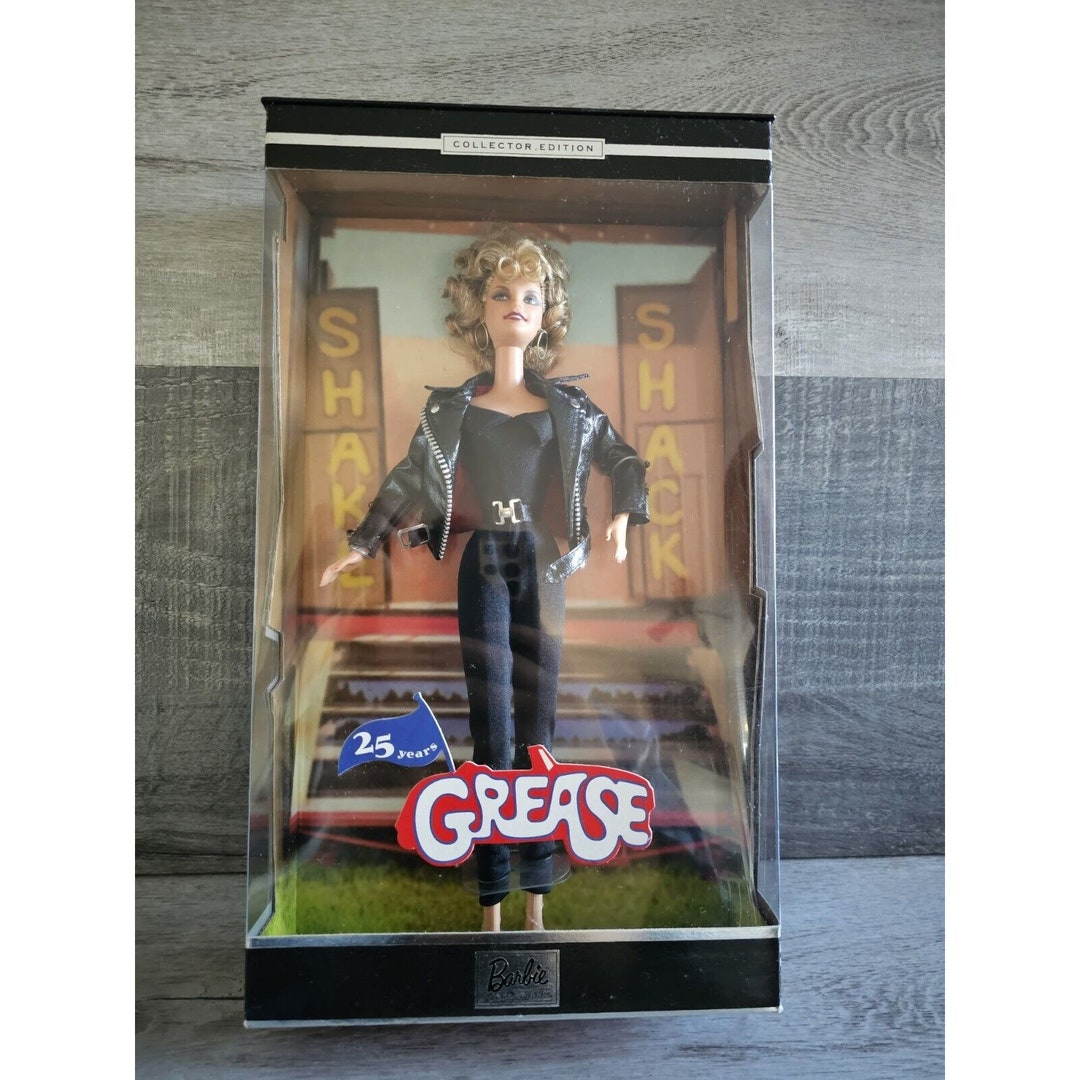 Grease Sandy Barbie Doll Leather Outfit 2003 Mattel 25 Years Olivia ...