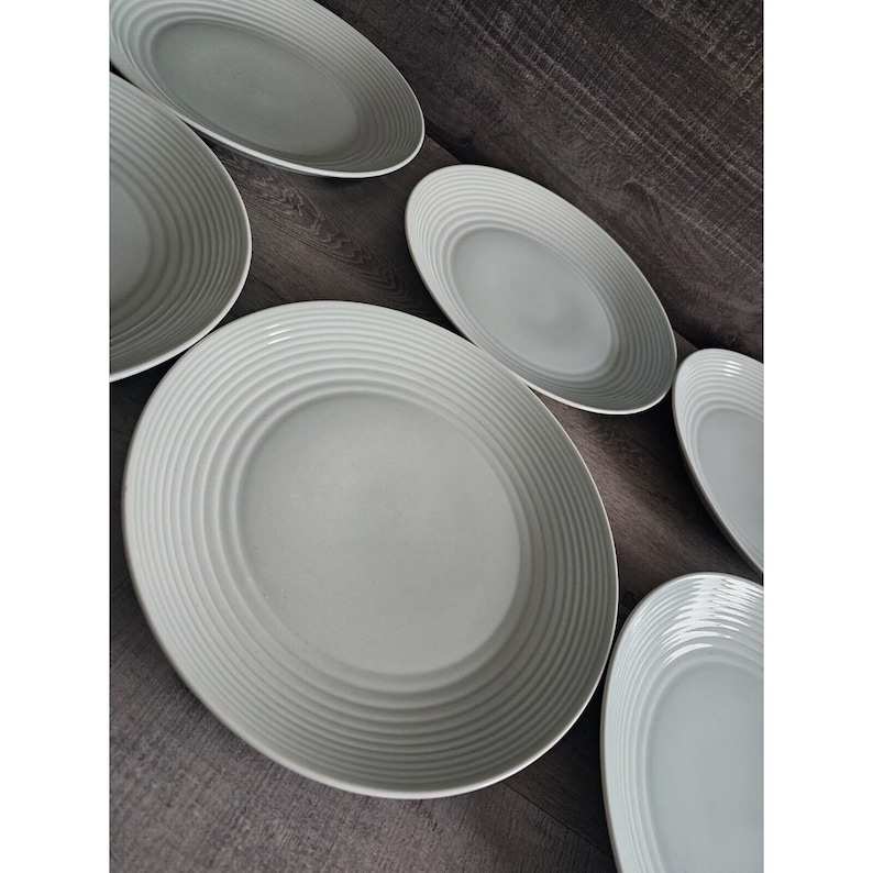 Royal Doulton Gordon Ramsay Maze Set of 6 Light Blue Dinner Plates 11 ...