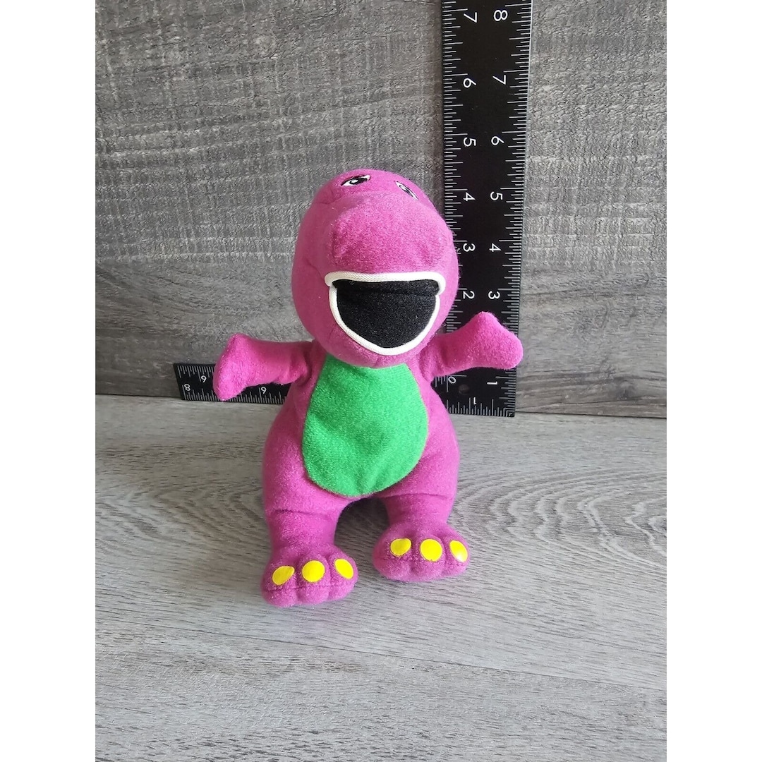 Luvs Diapers Barney Beanie Plush Special Limited Edition 2000 Stuffed 6 ...