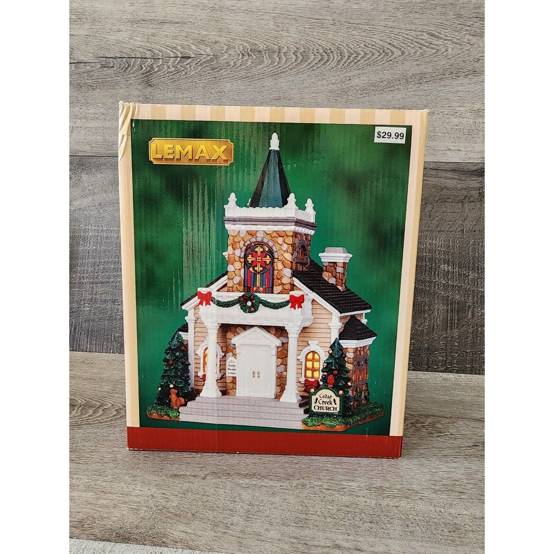 2013 Lemax Christmas Village Cedar Creek Church in Original Box RETIRED ...