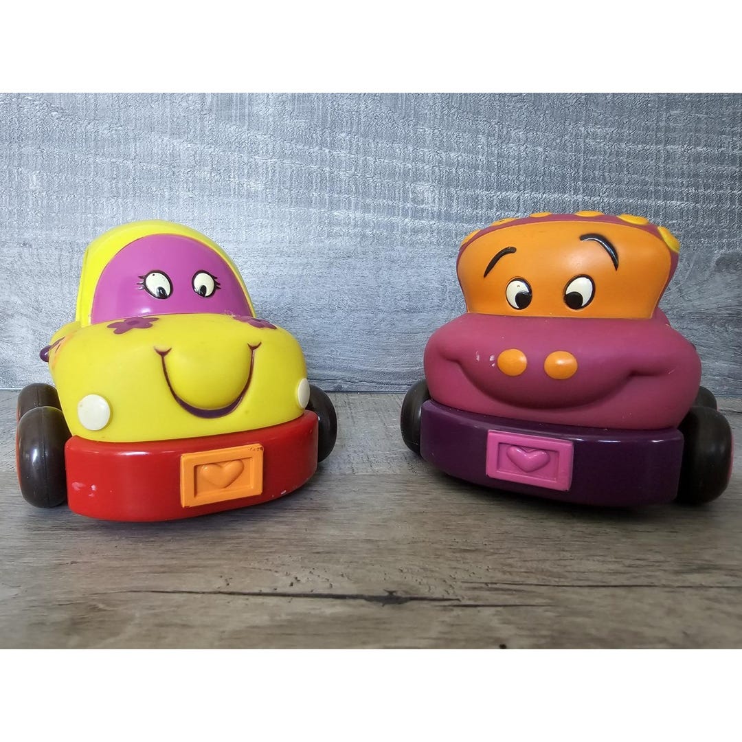 Chunky Cars Pull Back and Go- Just B You Pickup Truck Lot of 2 Beetle ...