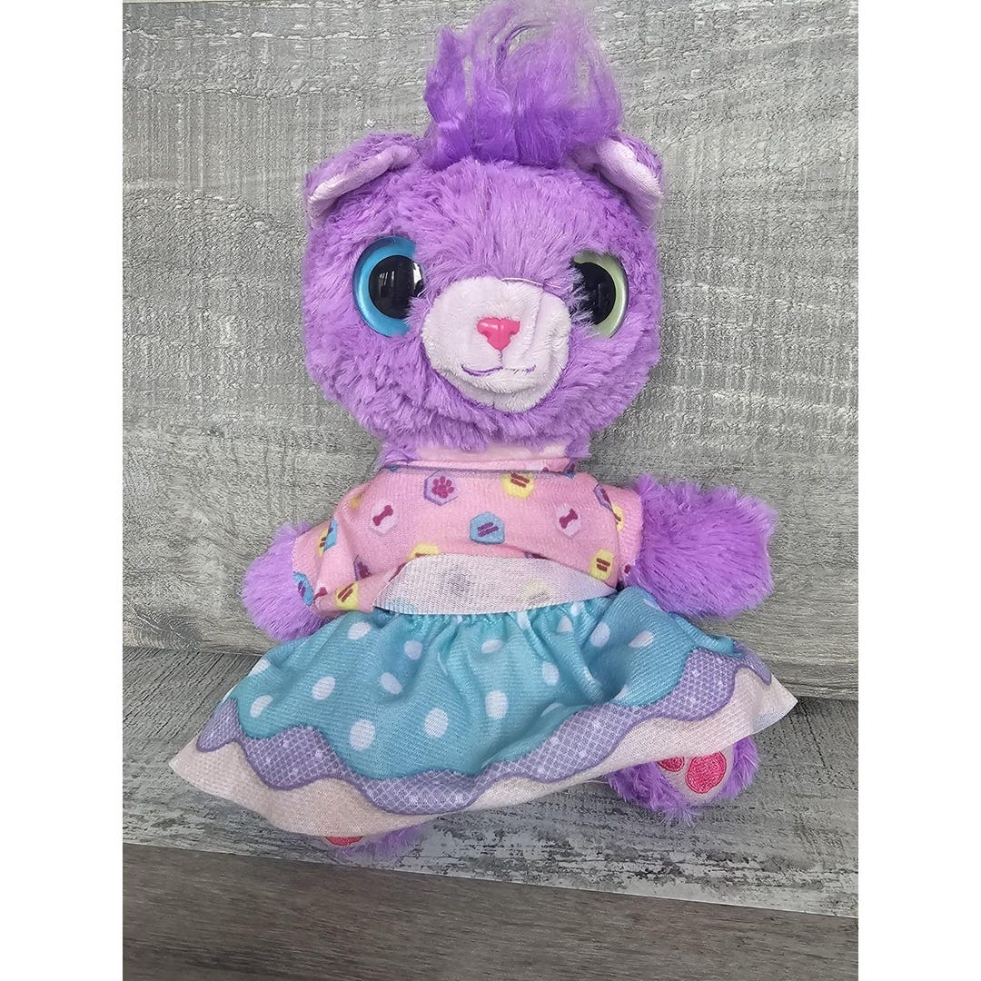 Scruff a Luvs Purple Cat 8" Plush Stuffed Animal Toy by Moose Bicolored ...