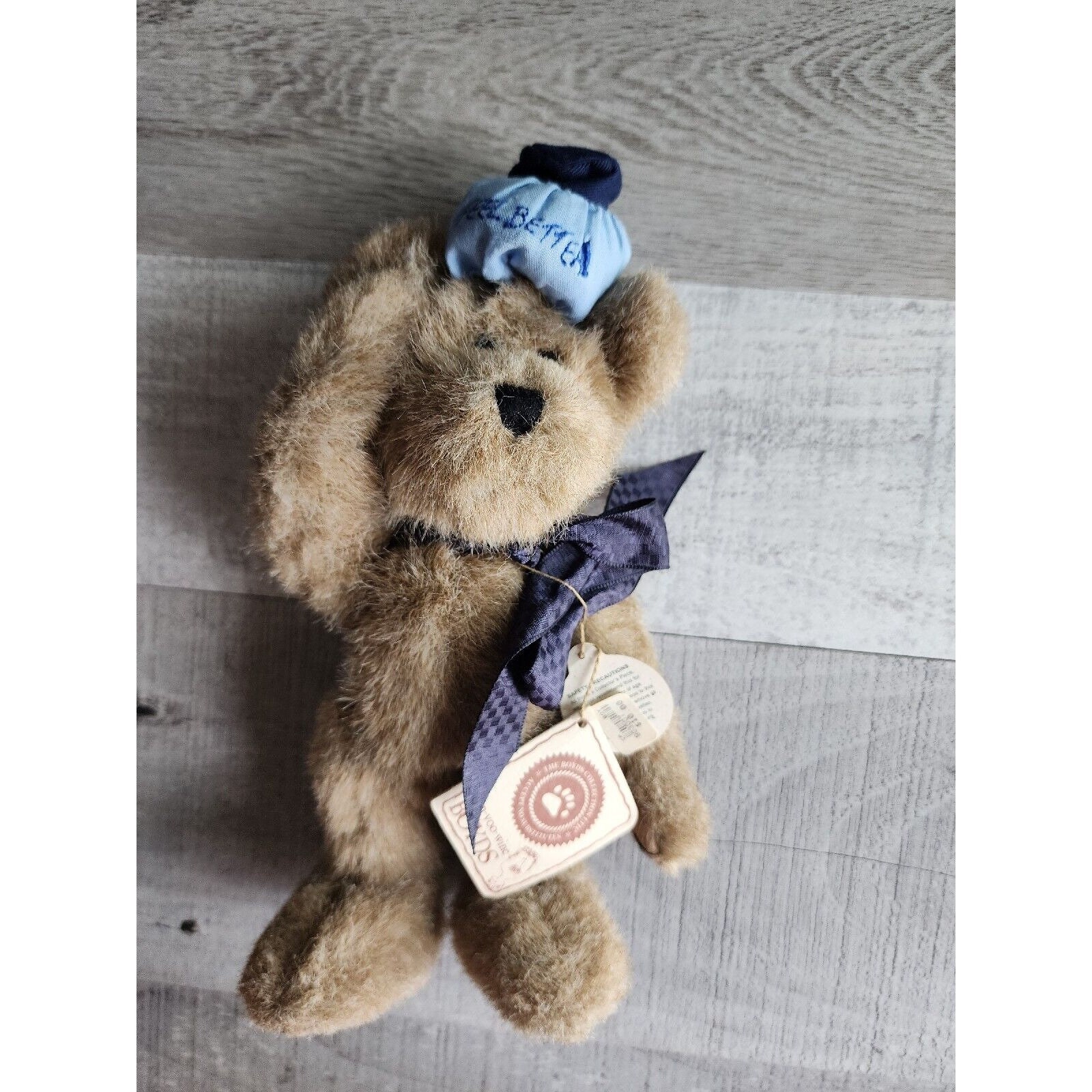 Boyds Bear Poor Ol Bear #903007 8" Feel Better Gen Yoo Wine Retired ...
