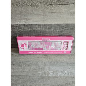 NEW Barbie Doll Wired Computer Keyboard W/usb Connection and Ergonomic ...