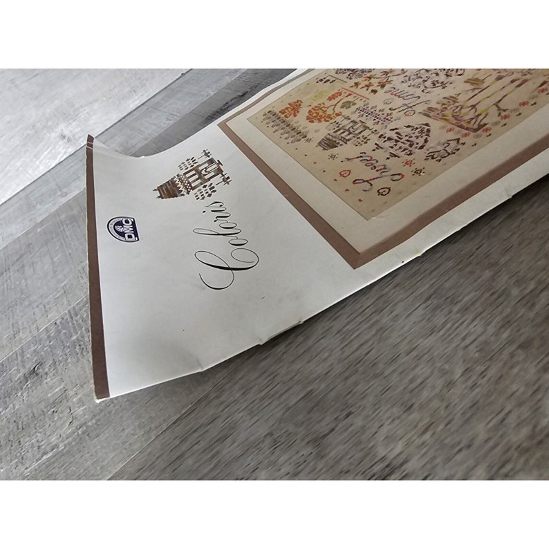 DMC Coloris Sweet Home Cross Stitch Sampler Pattern Vintage 242e - Etsy