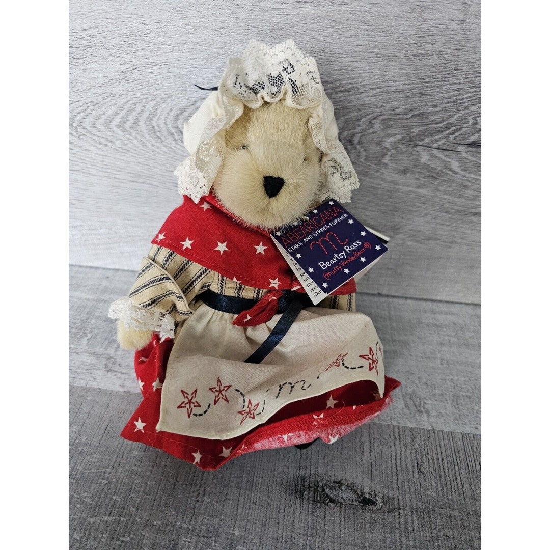 Muffy Vanderbear 1997 Bearsty Ross Americana 8" Tall Plush Teddy Bear ...