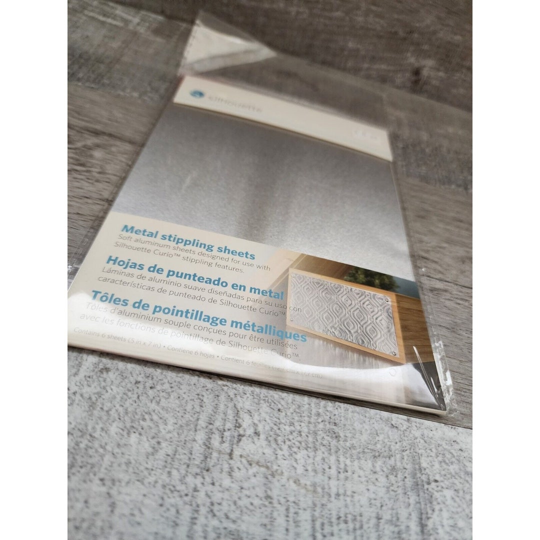 Silhouette Metal Stippling Sheets 5"x7" - 6 Aluminum Sheets for Curio ...