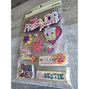 Sticker Lot - Friends Besties Family Scrapbooking 3D Stickers MAMBI ...