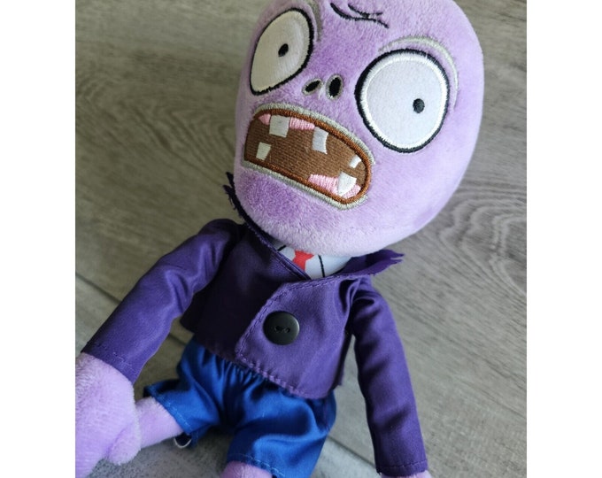 Plants Vs Zombies Purple Zombie Plush Toy Soft Stuffed Doll 12" PVZ - Etsy
