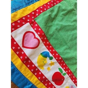 Vintage 1985 PLAYSKOOL Baby Fold N' Go Activity Quilted Play Mat EUC - Etsy