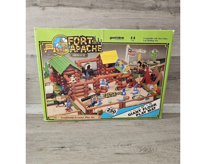 Vtg General Custer Fort Apache Frontier Play Set Good Ideas Lincoln ...