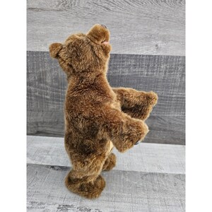 Realistic Standing Grizzly Brown Bear Stuffed Animal Plush Stands ...