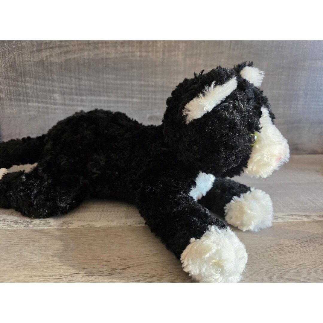 GUND Sebastian Black White Tuxedo Cat Plush Stuffed Animal 14" B228 - Etsy