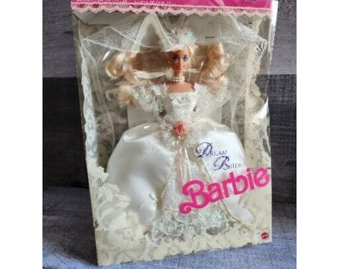 1991 Mattel DREAM BRIDE Barbie #1623 Doll Wedding Gown Dress in ...
