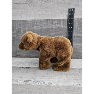 Realistic Standing Grizzly Brown Bear Stuffed Animal Plush Stands ...