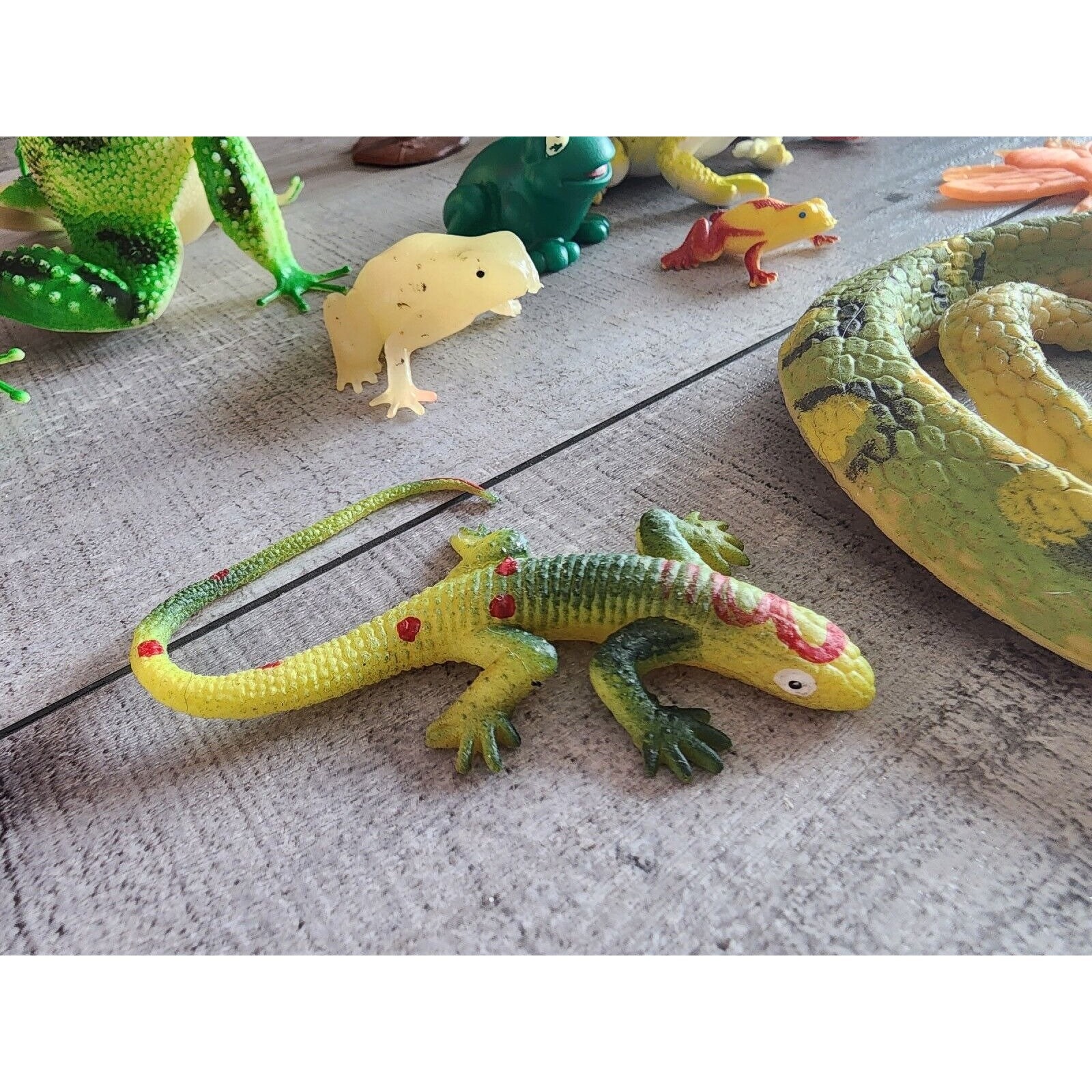Snakes Frogs Lizards 19 Toy Lot Plastic Rubber Amphibians - Etsy