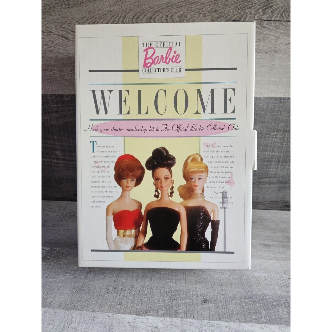 BARBIE 1996 the Official Barbie Collectors Club Welcome Kit-little ...