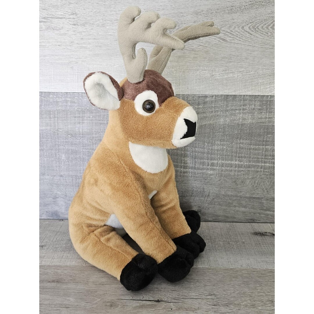 Wild Republic Reindeer Plush 12" Whitetail Deer Buck Stuffed Soft ...
