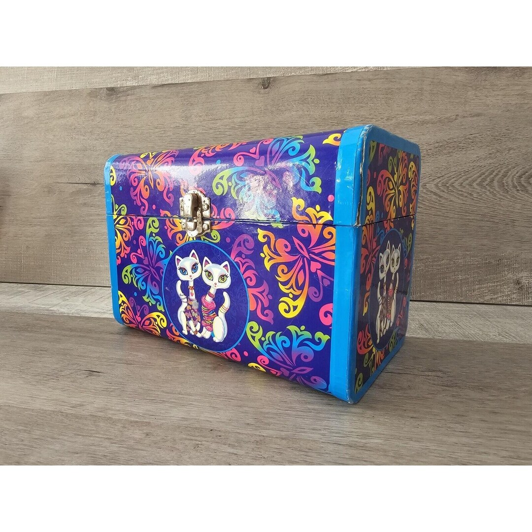 Vintage Lisa Frank Siamese Cats Latch Box Butterfly Roxi & Rollie ...