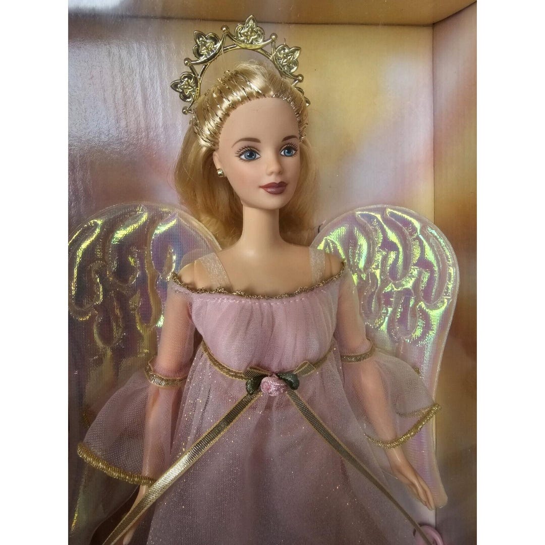 New Barbie Special Edition Angelic Harmony Doll 2001 Mattel #55653 Pink ...