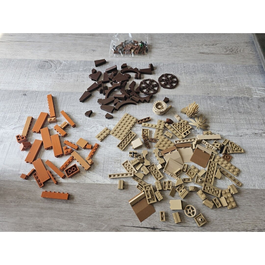 Lego Dark Tan Orange Color Sorted Bricks Pieces Plates Parts Bulk Lot 8 ...