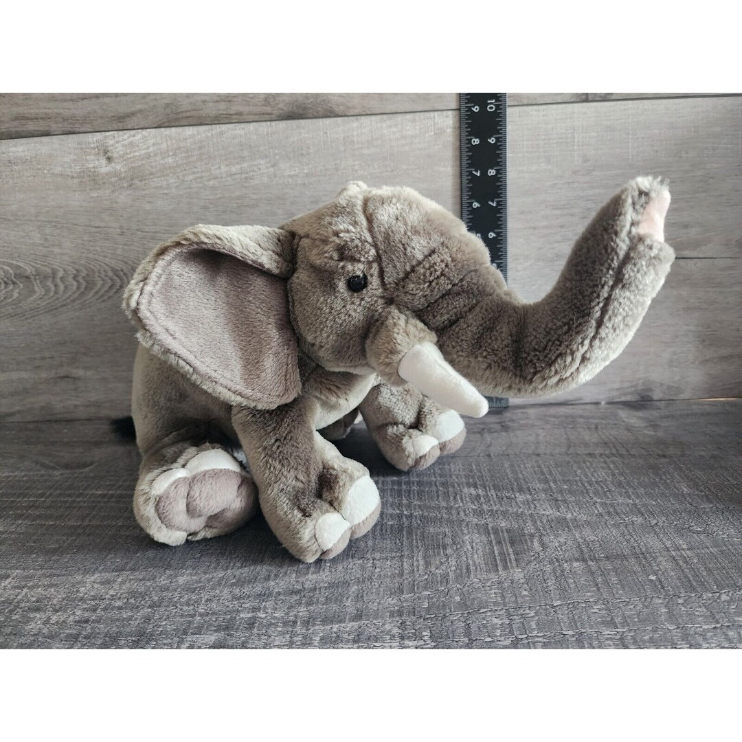 Wild Republic Plush African Elephant 12 Inch Gray Stuffed Animal Soft ...