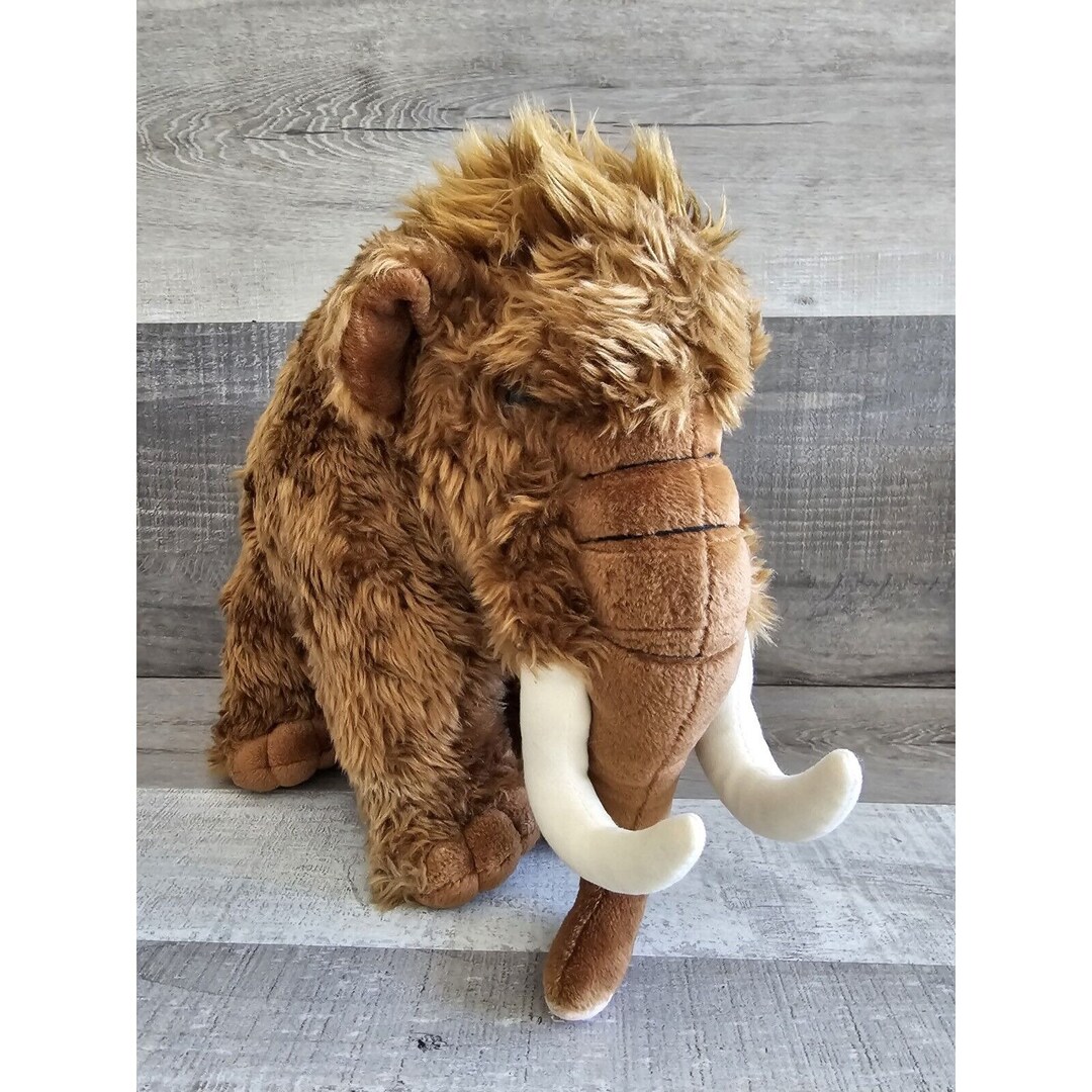 Vtg Jaag Plush Woolly Mammoth Prehistoric Elephant Mammal Stuffed ...