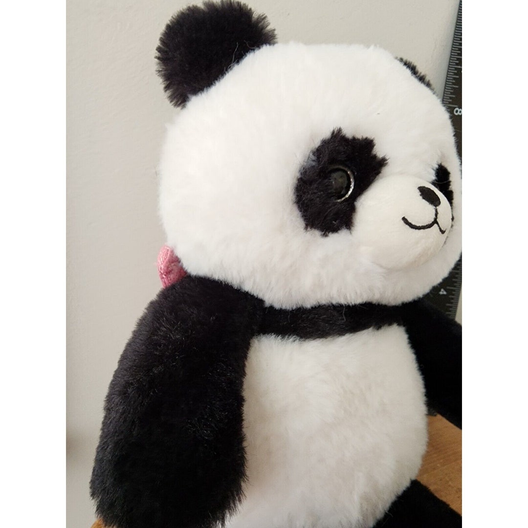 Kellytoy Panda Teddy Bear With Pink Sparkly Wings Plush 12 Tall EUC - Etsy