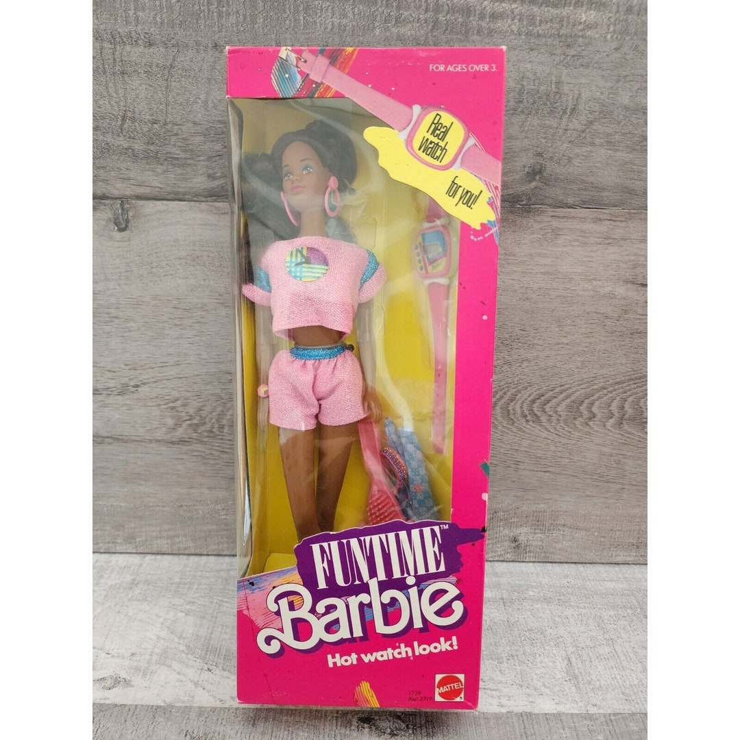 Funtime Barbie Mattel 1986 Vintage African American Black Doll 1739 ...