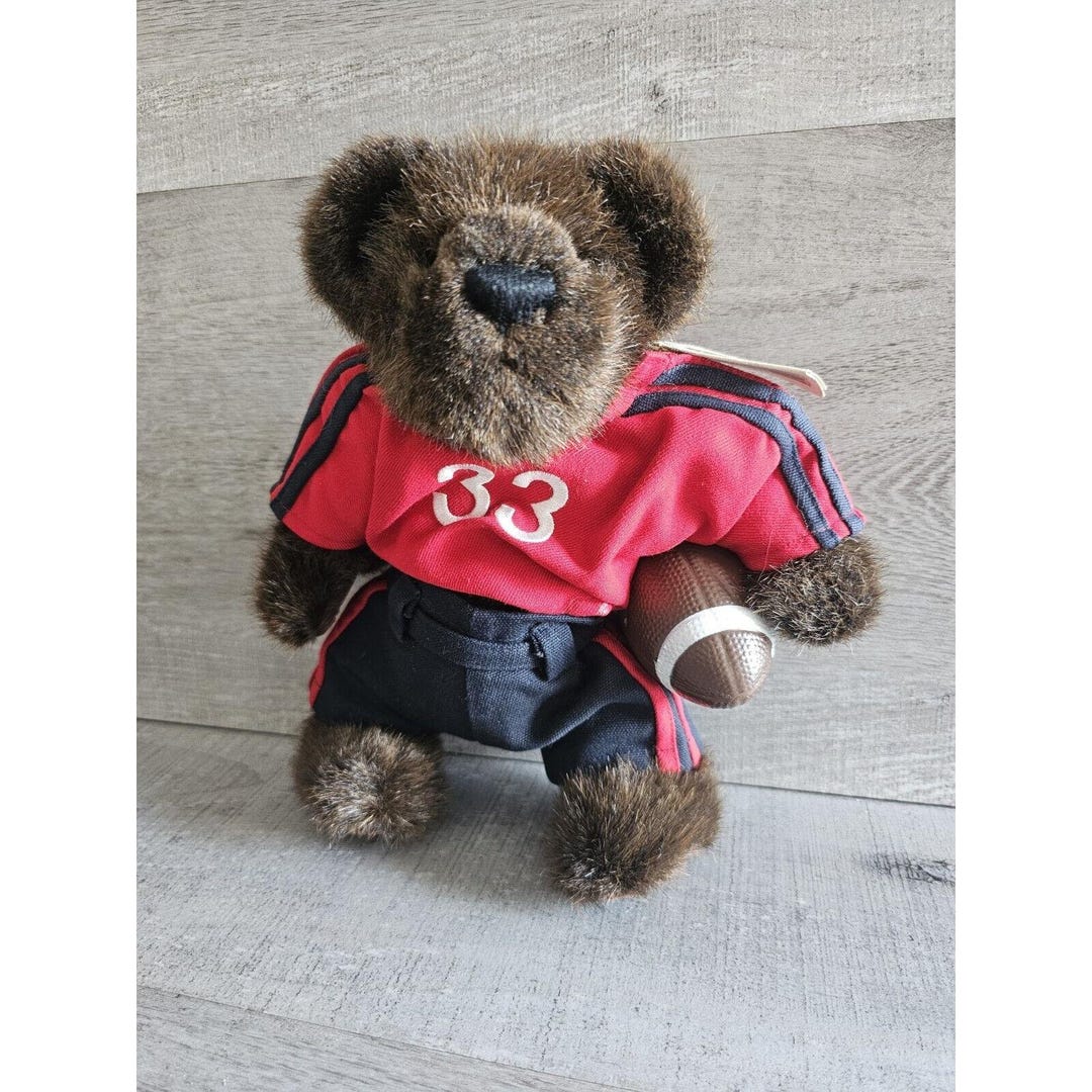 Vintage Retired Boyd’s Bear Plush TD Gridiron Football Player #33 New ...