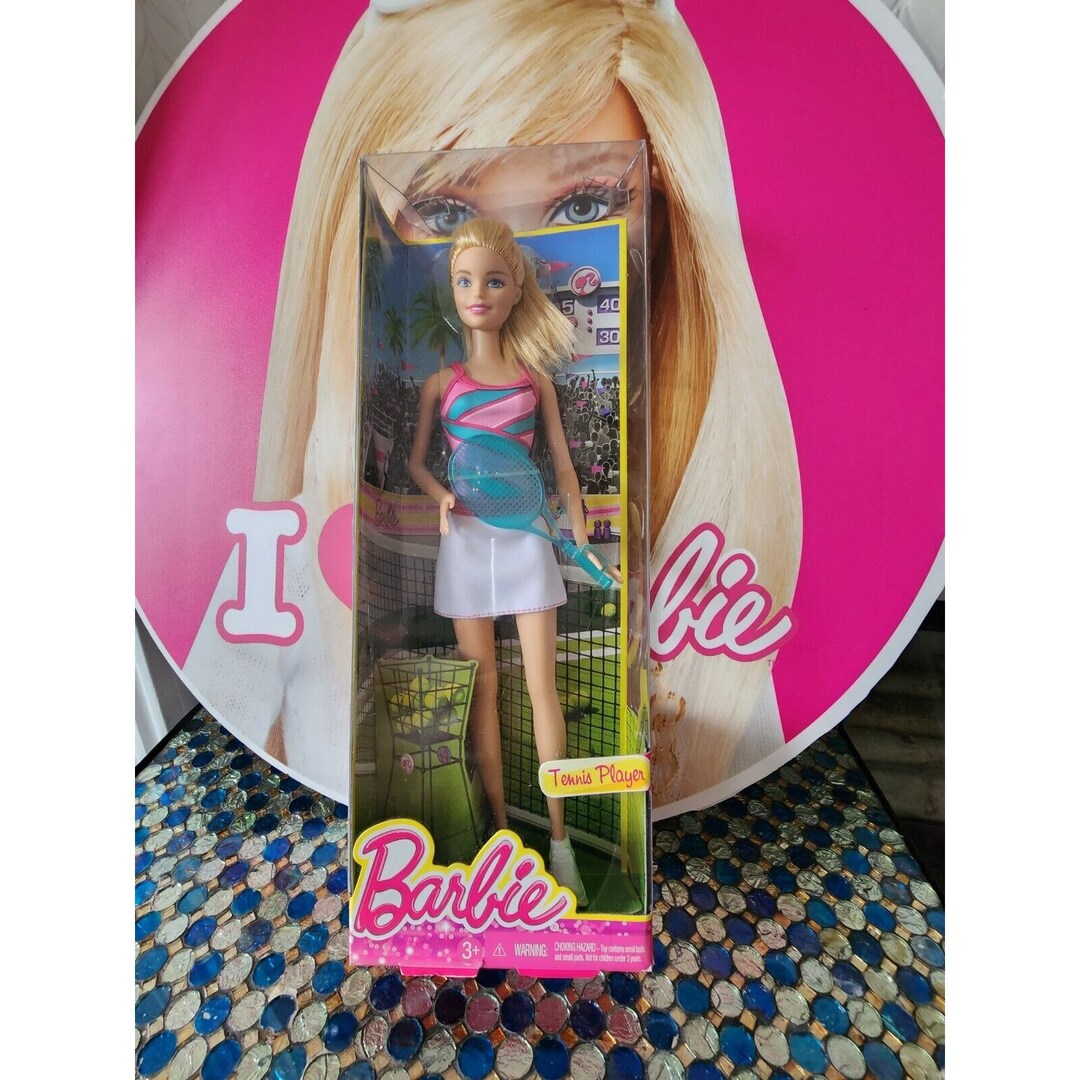 New 2014 Barbie Tennis Player With Racquet NRFB CFR04 - Etsy