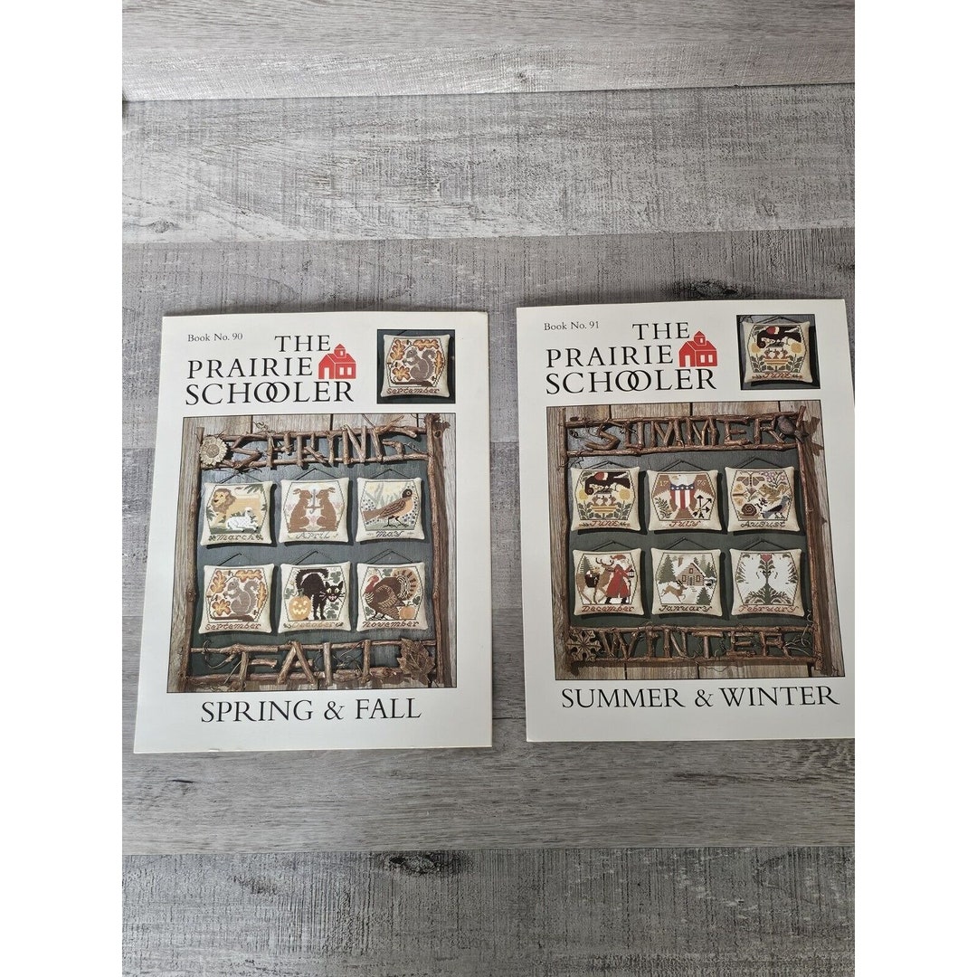 The Prairie Schooler Spring & Fall, Summer and Winter Cross Stitch ...