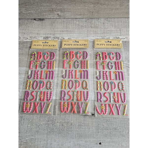 Pink Puffy Stickers - Etsy