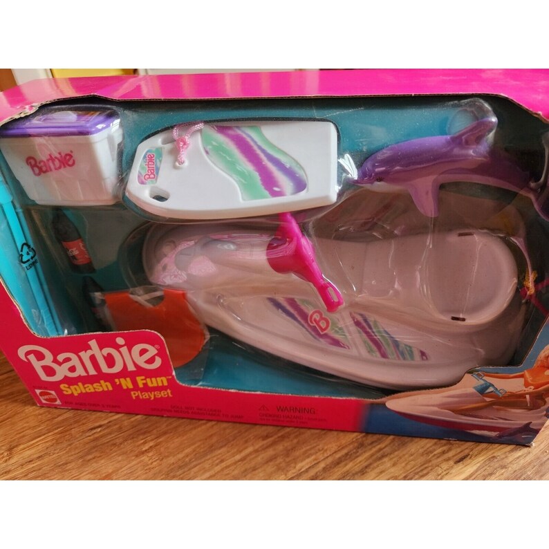 Barbie Splash'n'fun Playset Jetski - Retired 1980s - Factory Sealed - Etsy