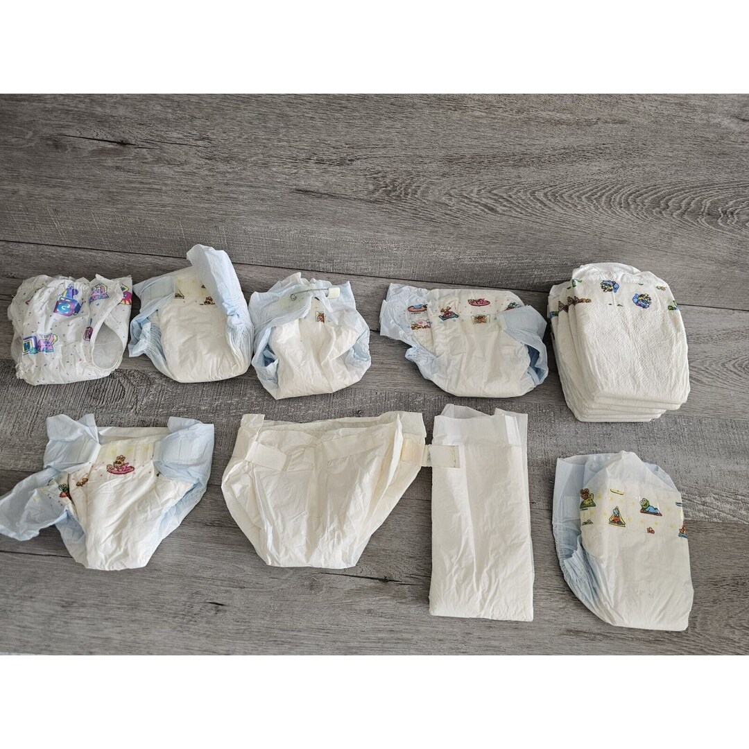 RARE Vintage Muppets Baby Jim Henson Diapers 90s USA Babies Pattern Lot ...